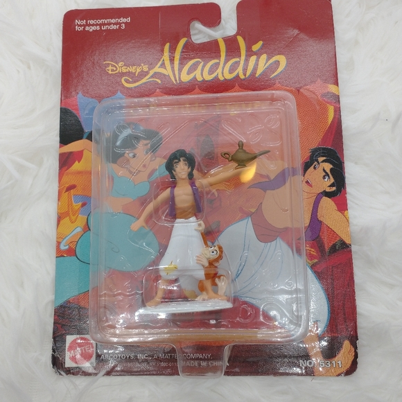 Mattel | Toys | Vintage Disney Aladdin Magic Lamp Abu Action Figure ...